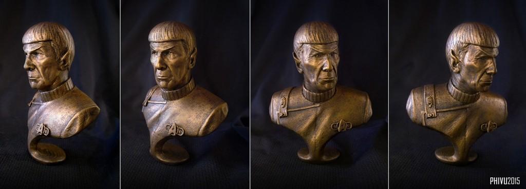 Star Trek Fan 3D Prints Astonishingly Accurate Bronze Spock Tribute ...