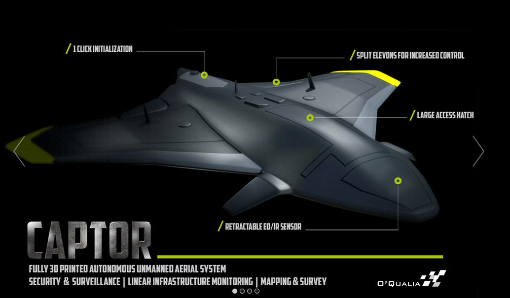 O'Qualia Rolls Out CAPTOR, The First Fully 3D Printed Unmanned Aerial ...