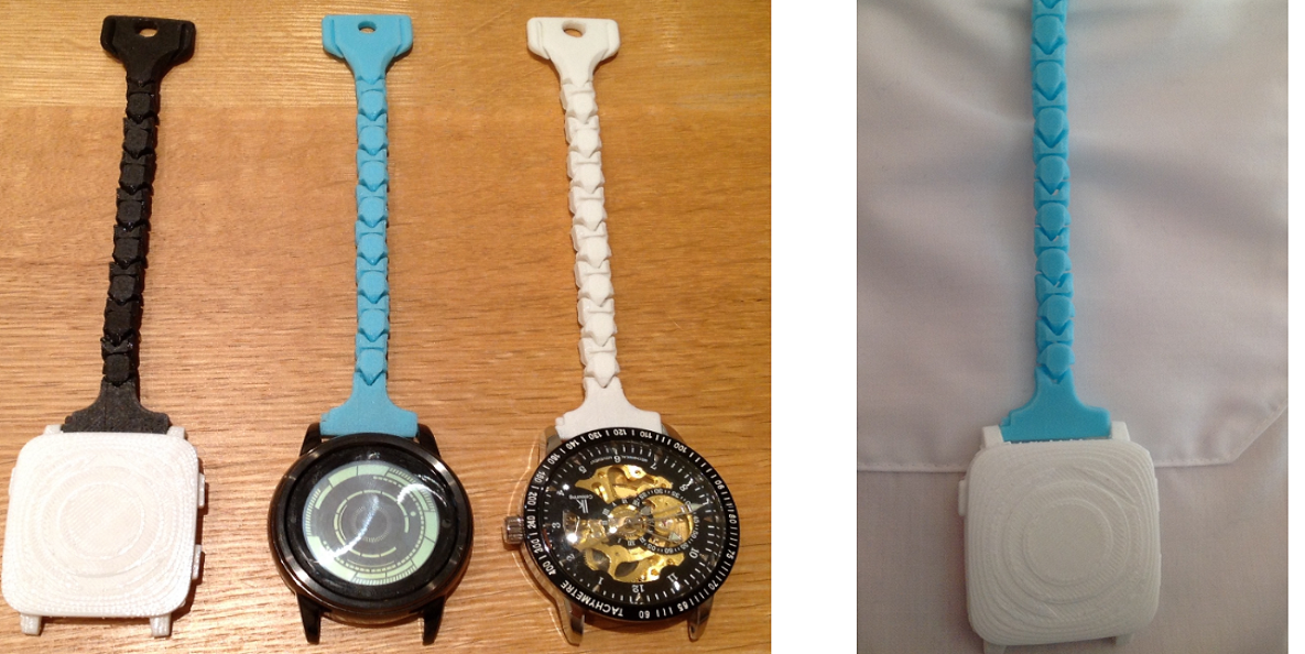 3D Printed Chain Converts the Pebble Time into a Pocket Watch - 3DPrint ...