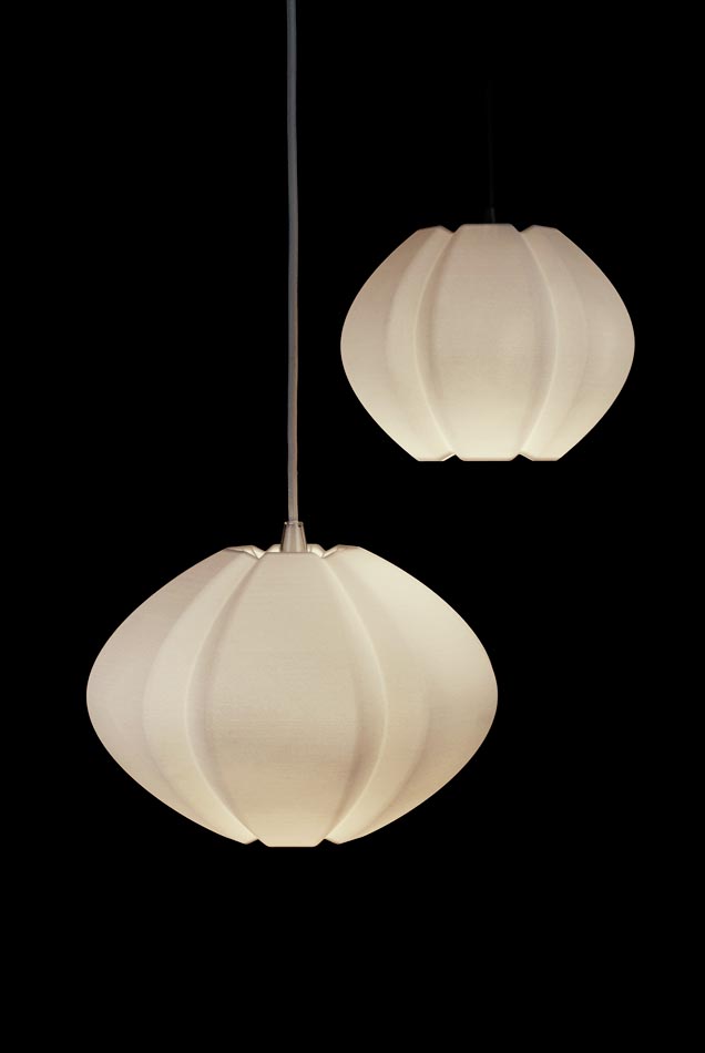 Delicate 3D Printed Lampshades are Based on Traditional Oil Lamp Design ...