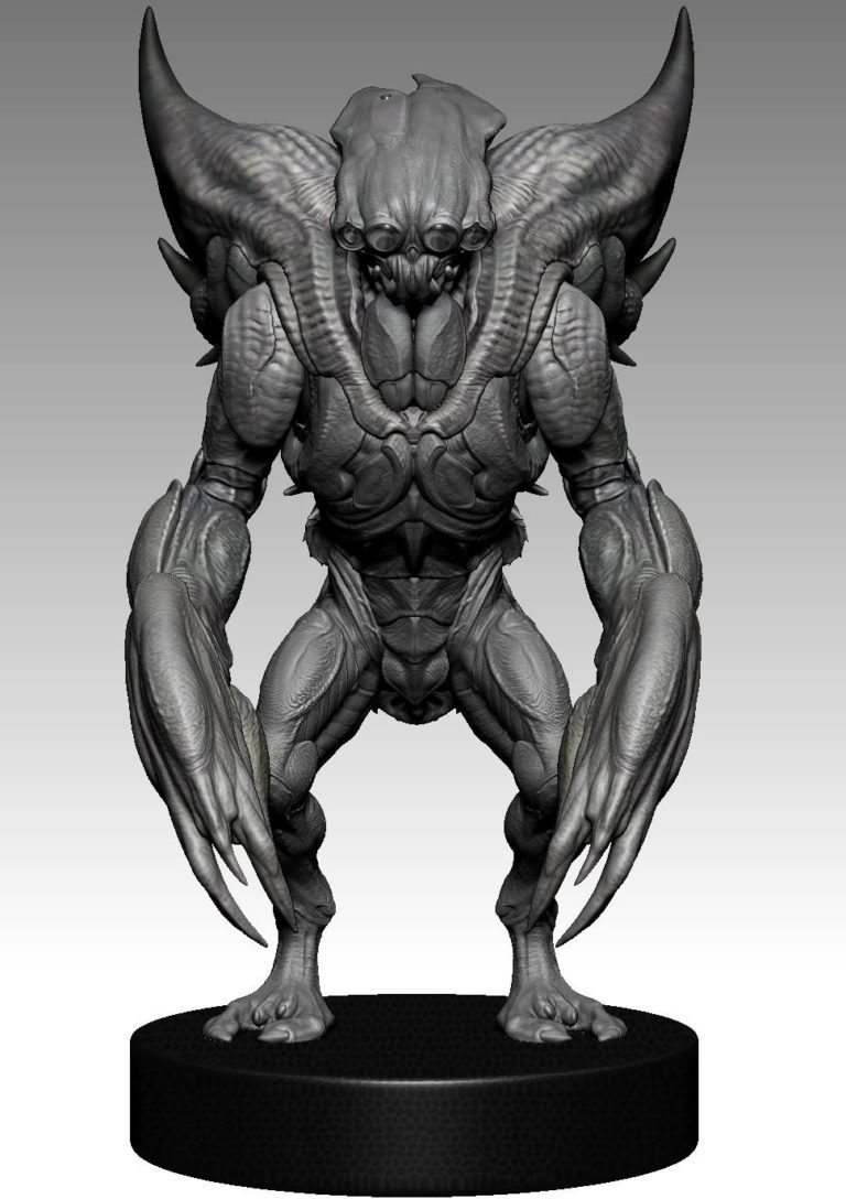 Sculpted in Virtual Reality and Brought to Life in 3D Print, Monster ...
