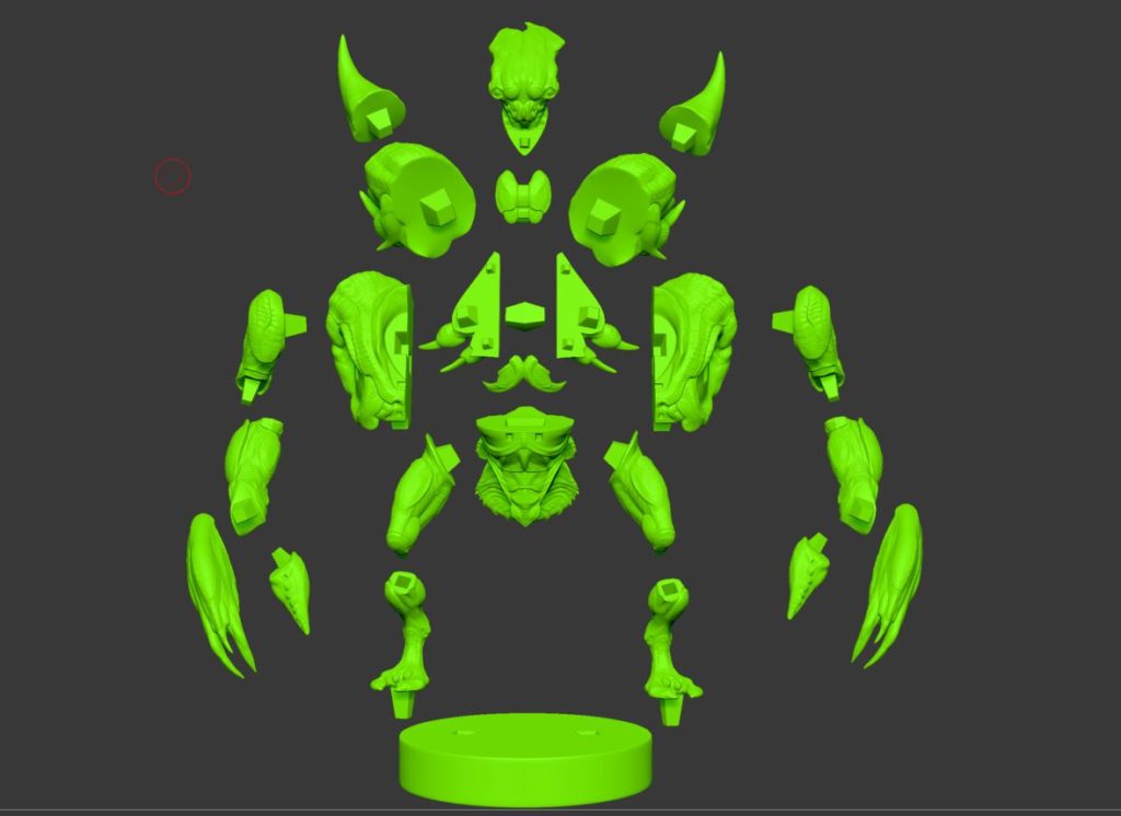 Sculpted in Virtual Reality and Brought to Life in 3D Print, Monster ...