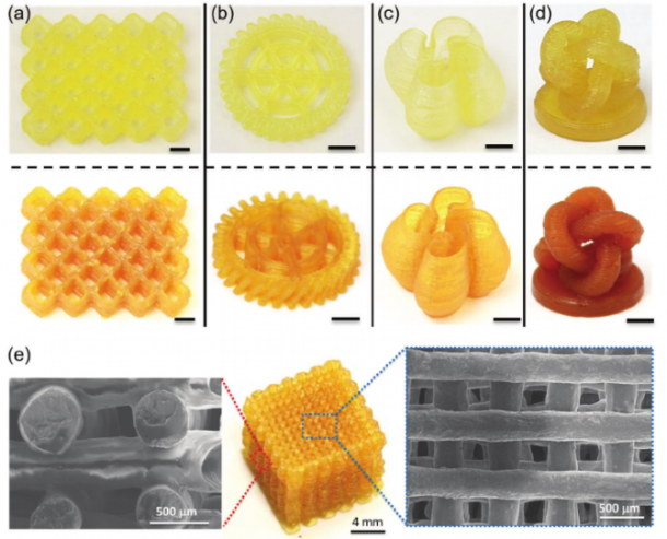UV Assisted Direct Ink Writing of 3D Printed and "4D Printed" Shape ...