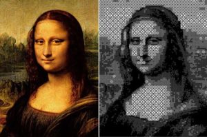 3D Printed Painting: Giant, Pixelated Mona Lisa Revealed at Chinese ...