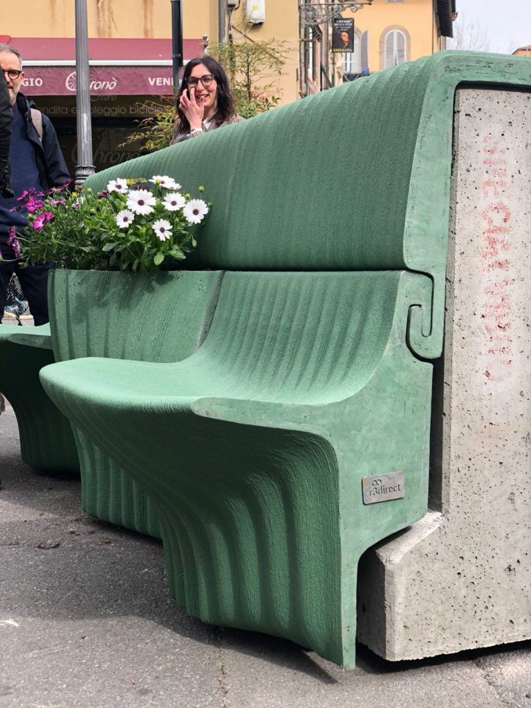 Milk Cartons Get Second Life as 3D Printed Bench in Tuscany - 3DPrint ...