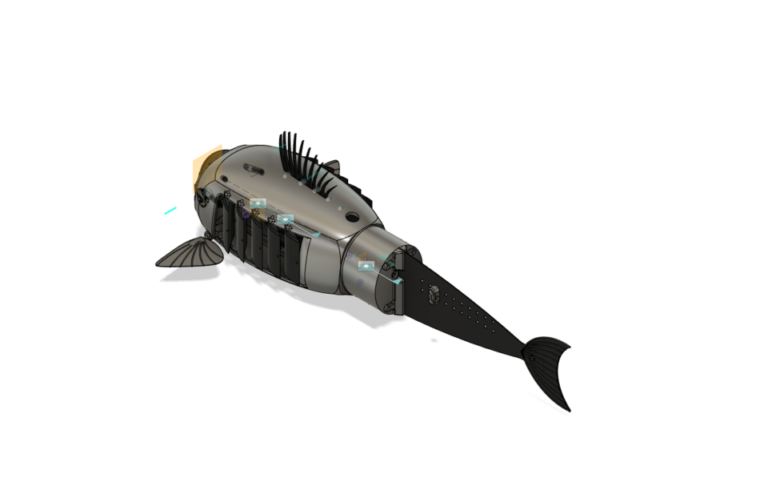 3D Printed Gillbert the Robo-Fish Keeps Waterways Clean by Vacuuming ...