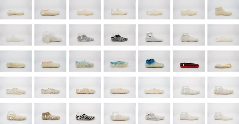 OXMAN's 3D Printed Zero-Waste Biodegradable O° Shoes Produce No ...